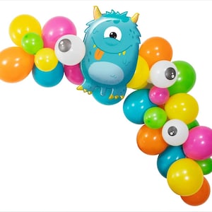 5 FT Monsters Theme DIY Balloon Garland Kit Monsters Balloon Arch Kit ...