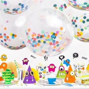 Monster Party Hats | Kids Birthday Party | DIY Monster Party Hat ...