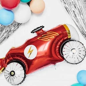 Red Car Balloon | Vintage Race Car Balloon | Giant Foil Balloon ...