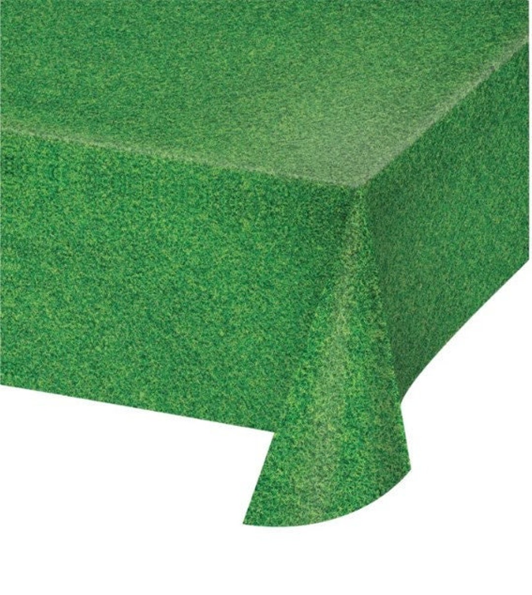 Grass Table Cover Grass Tablecloth Football Party Tableware Football ...