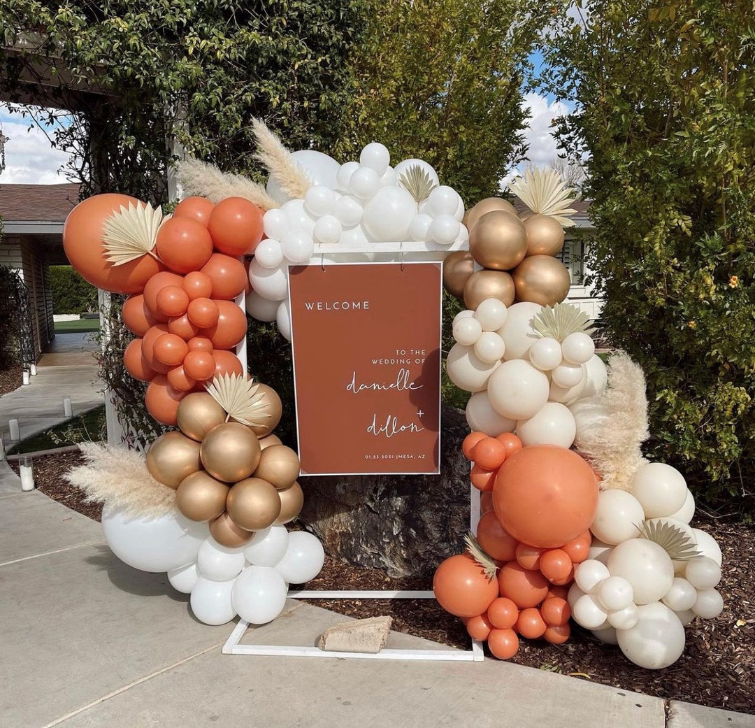 Rustic Boho DIY Balloon Garland Kit | Terracotta Burnt Orange Balloon ...