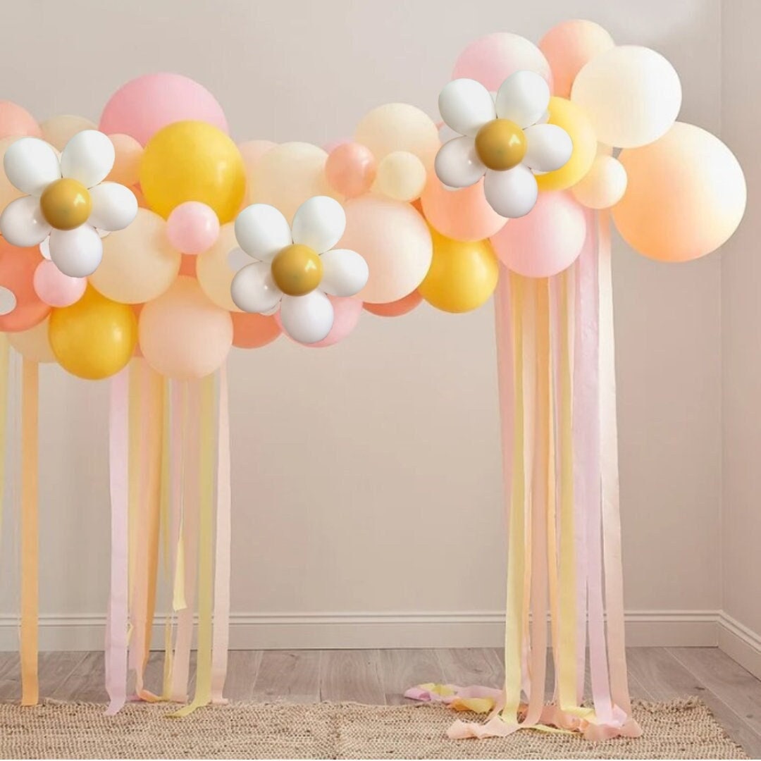 DIY Daisy Balloon Garland Flower Arch Decor Groovy Birthday - Etsy