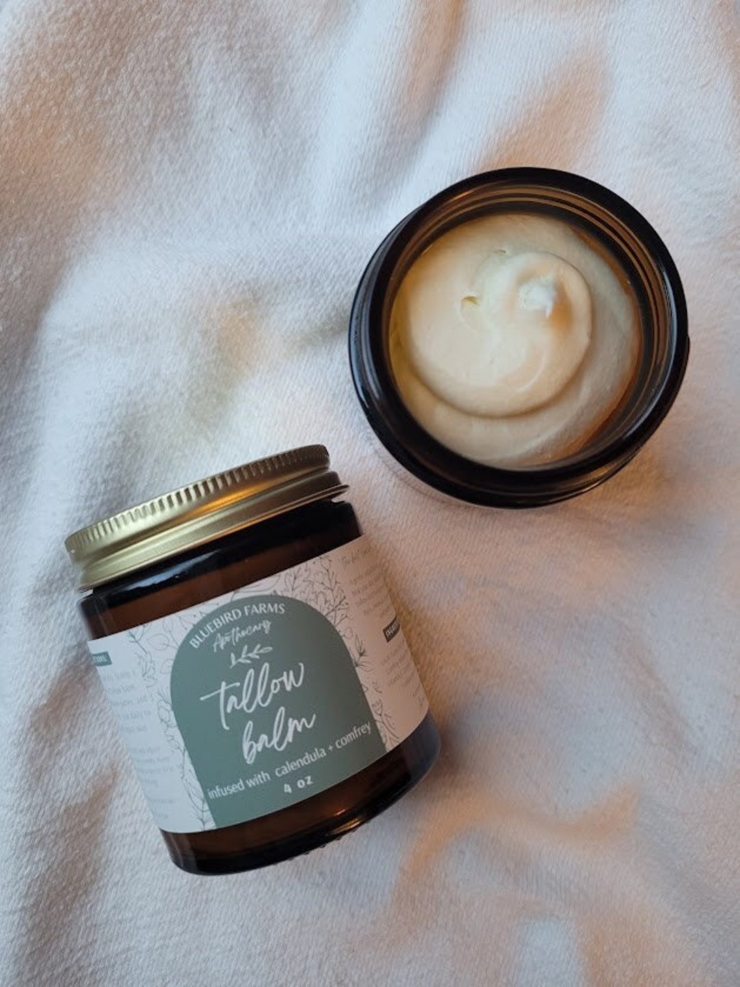 Herbal Tallow Balm Tallow Skincare Healing Salve Fragrance Free Eco ...
