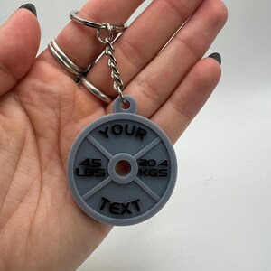 Customizable 45 LB Weight Keychain - Etsy