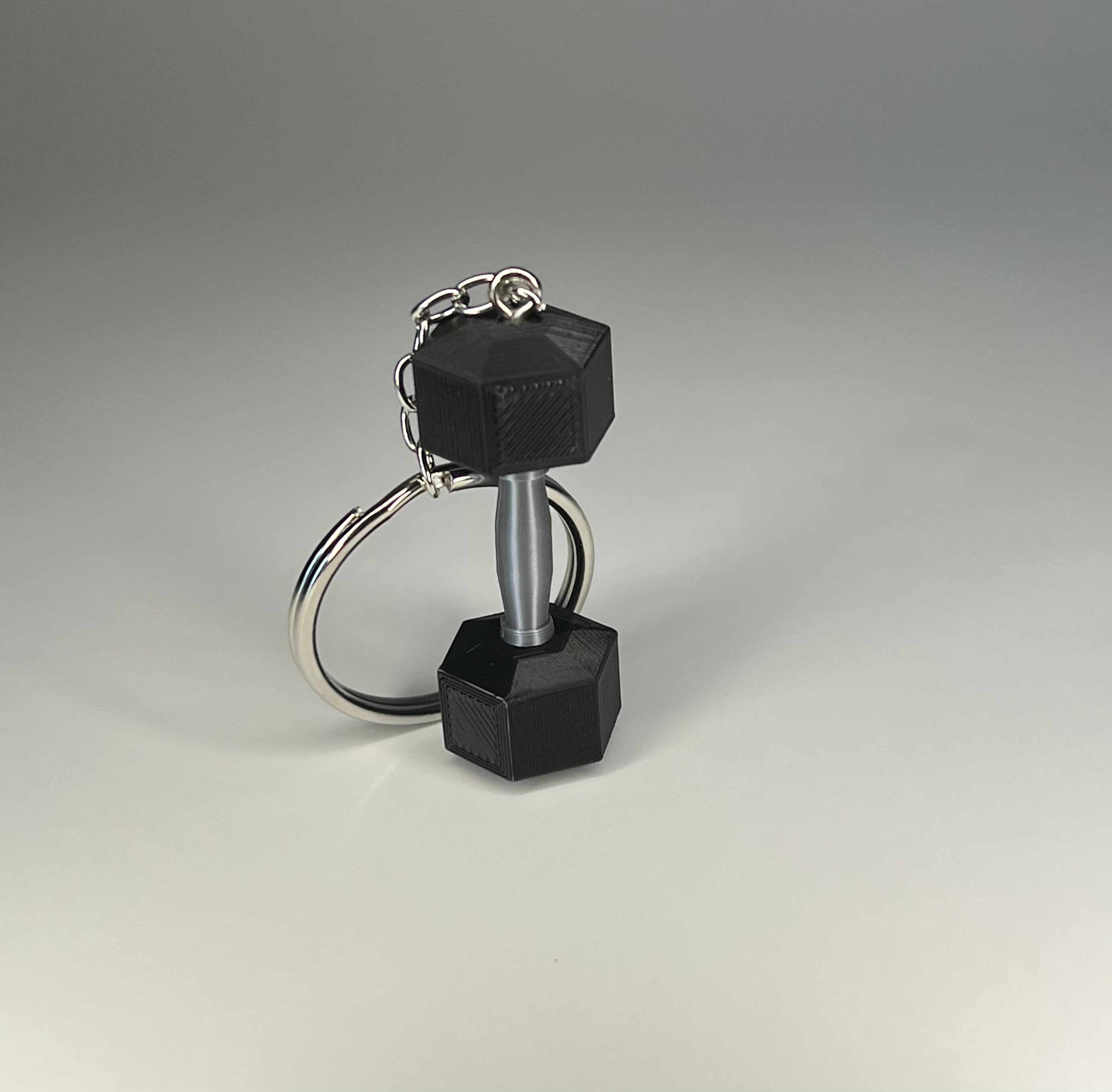 Dumbbell Keychain 3d Printed - Etsy