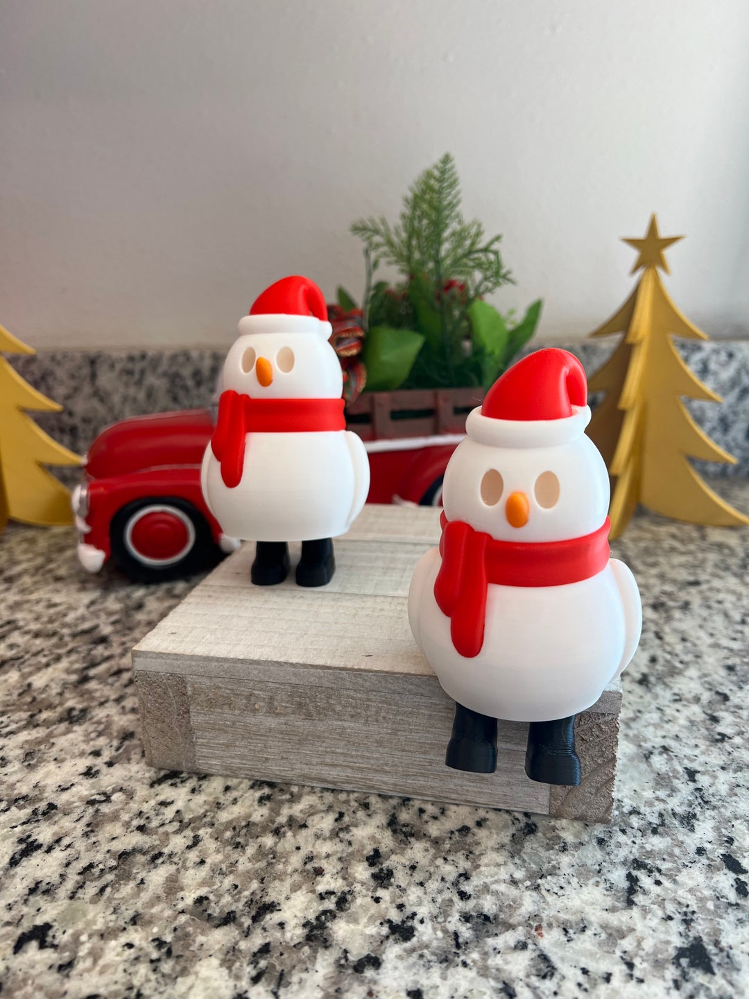 Posable Snowman With Legs (3d Print) - Etsy