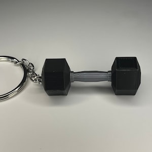 Dumbbell Keychain (3d Printed) - Etsy