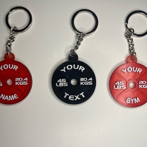 Customizable 45 LB Weight Keychain - Etsy