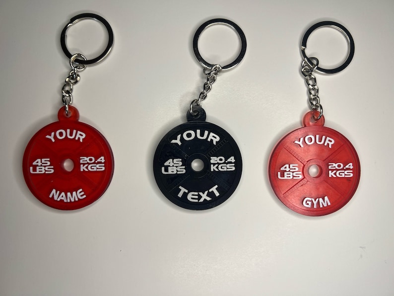 Customizable 45 LB Weight Keychain - Etsy