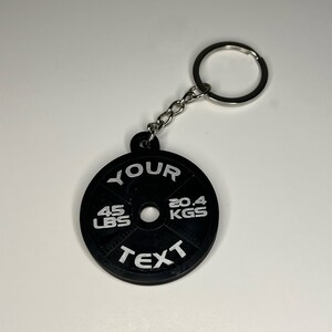 Customizable 45 LB Weight Keychain - Etsy