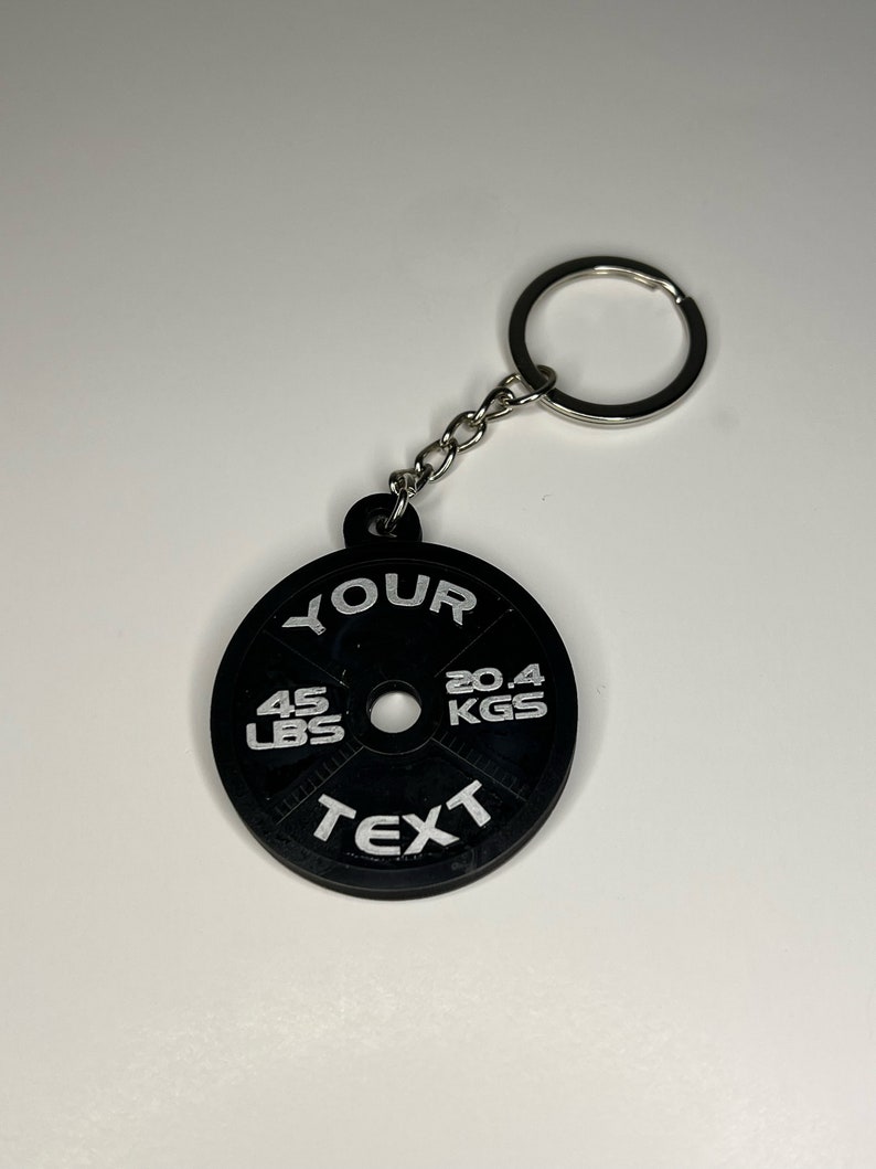 Customizable 45 LB Weight Keychain - Etsy