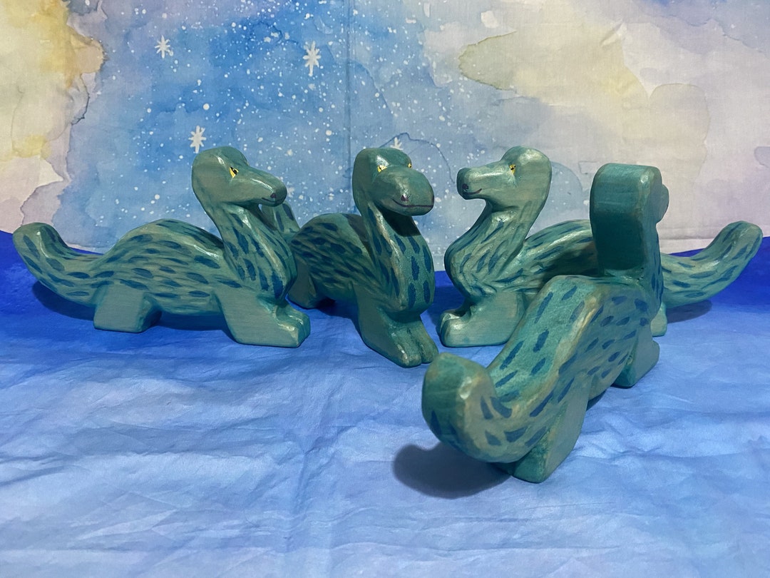 Nessie the Loch Ness Monster Wooden Toy Figure - Etsy