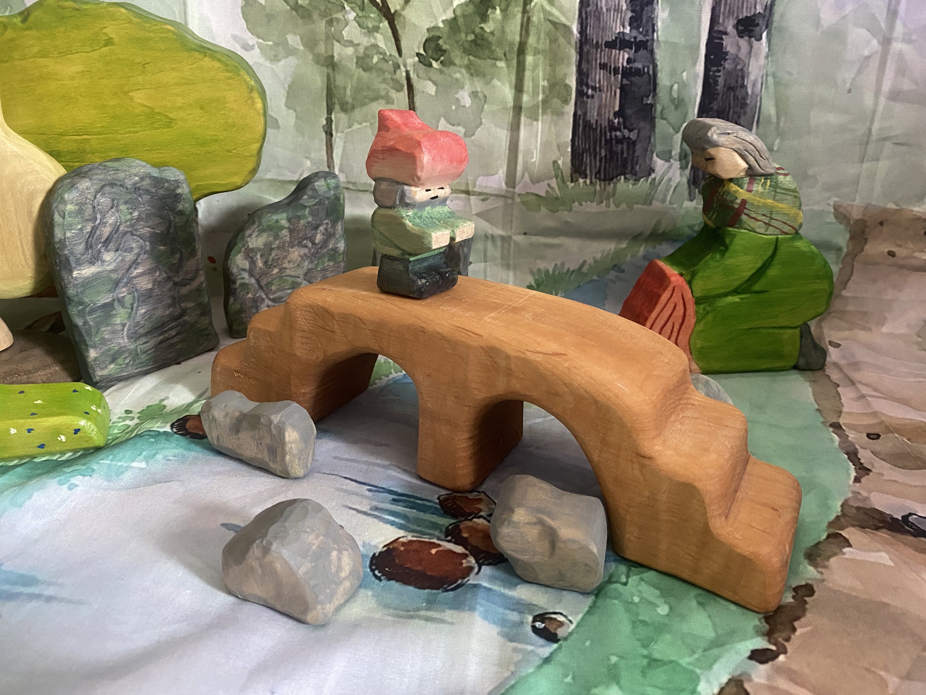 Wooden Gnome Redcap Elf Wooden Toy Figure - Etsy