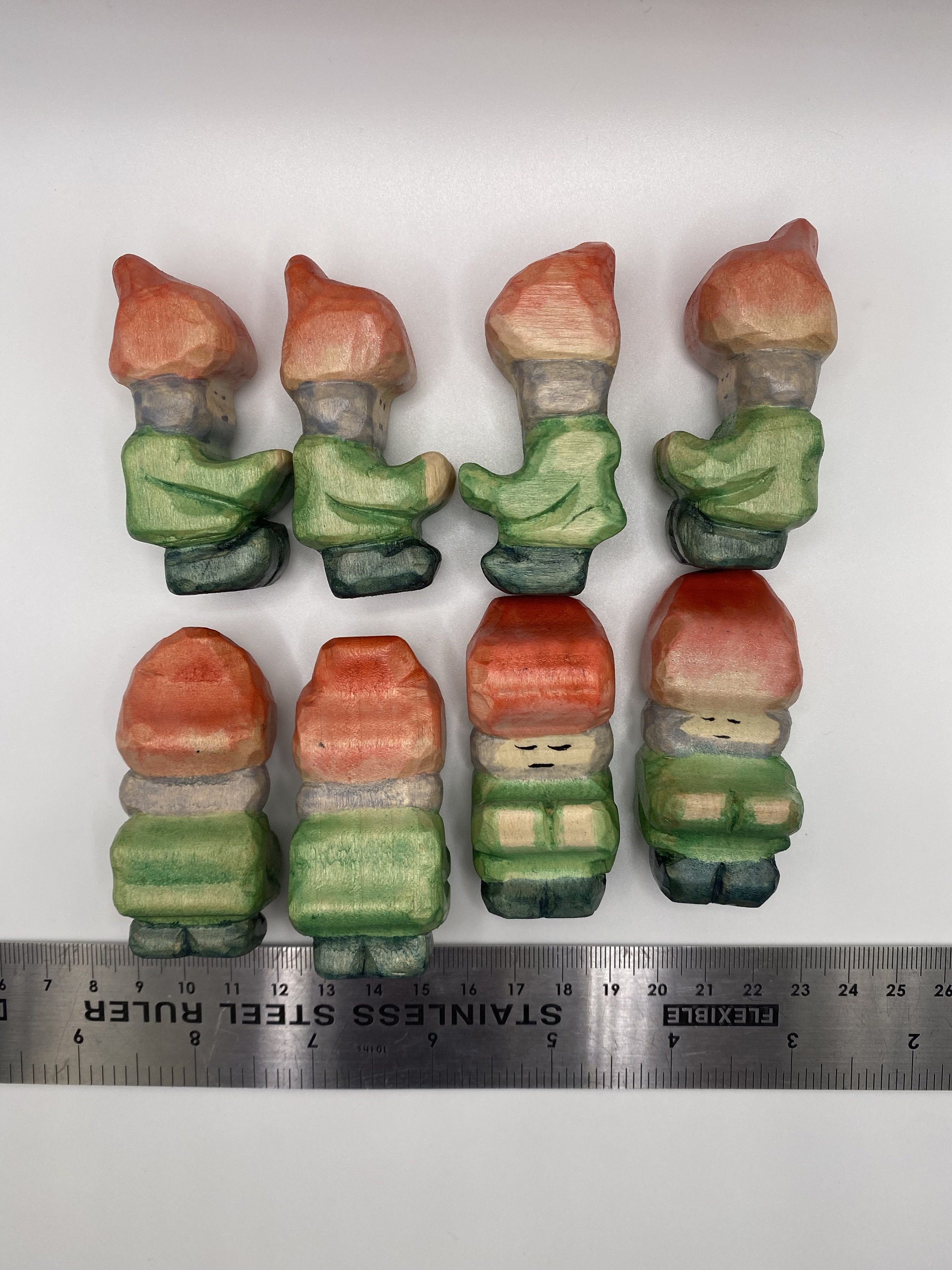 Wooden Gnome Redcap Elf Wooden Toy Figure - Etsy