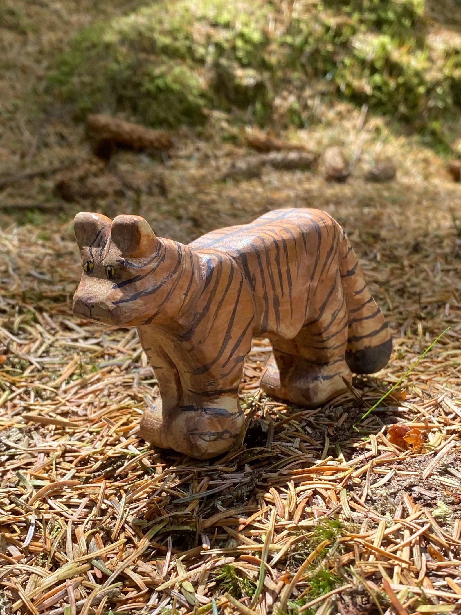 Scottish Wildcat Wooden Toy Cat Figure - Etsy