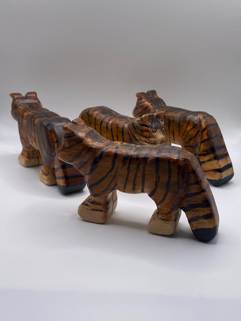 Scottish Wildcat Wooden Toy Cat Figure - Etsy