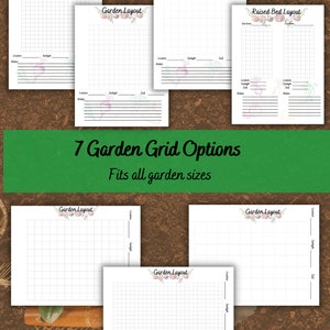 Printable Garden Grid Planner| Raised Bed & Vegetable Garden Layout ...
