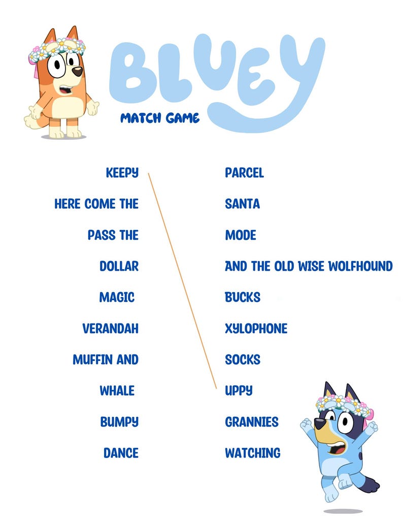 Bluey Game Pack - Fun Family Games & Activities for Kids | Four ...