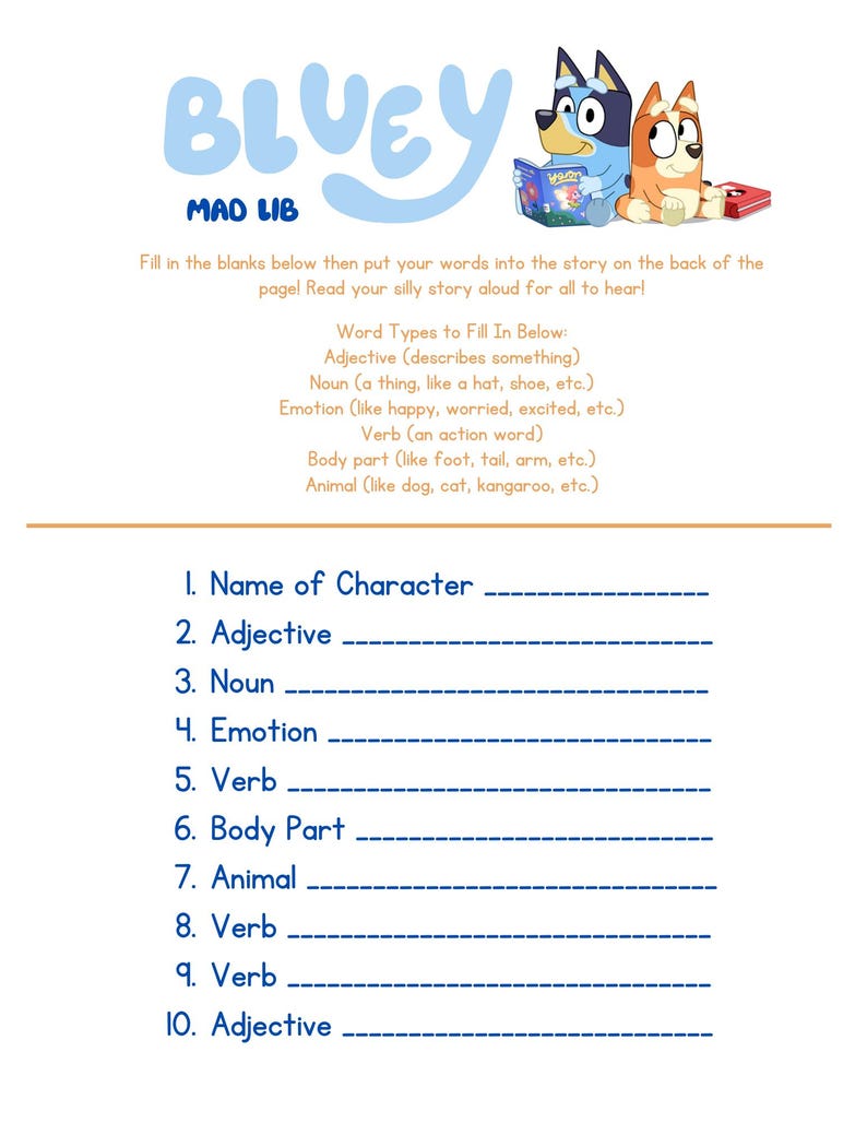 Bluey Game Pack - Fun Family Games & Activities for Kids | Four ...