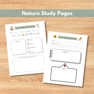 Charlotte Mason Nature Journal: Homeschool Scavenger Hunt (digital ...