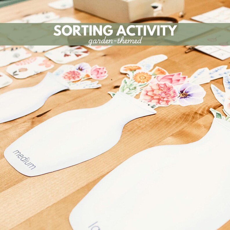 Floral Arrangement Sorting Activity for Kids | Montessori-inspired ...