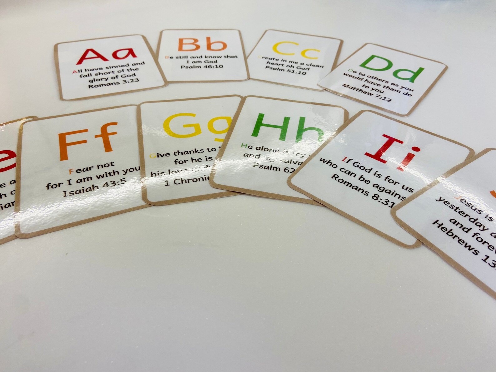 Alphabet Bible Verse Cards PDF Printable ABC Bible Verse Cards digital ...