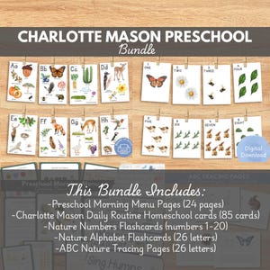 Charlotte Mason Preschool Curriculum: Nature Abcs, Numbers, Morning ...