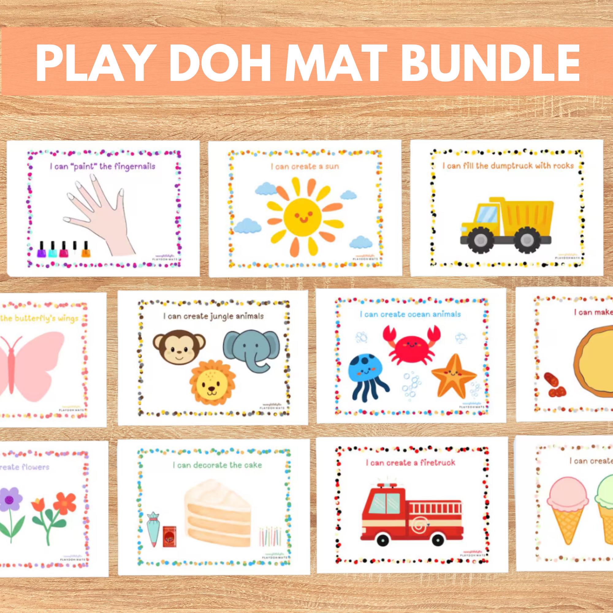 Play Dough Mats Bundle – Sensory Animals, Pizza, Trucks (digital ...
