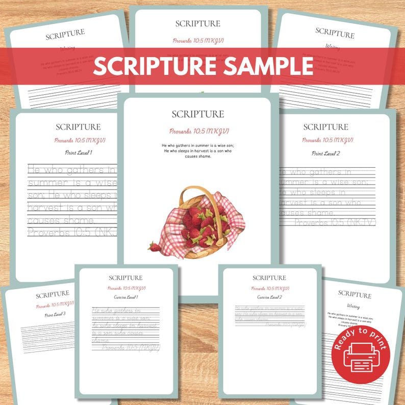 Summer Copywork Bundle: Charlotte Mason Inspired Poetry, Hymns ...