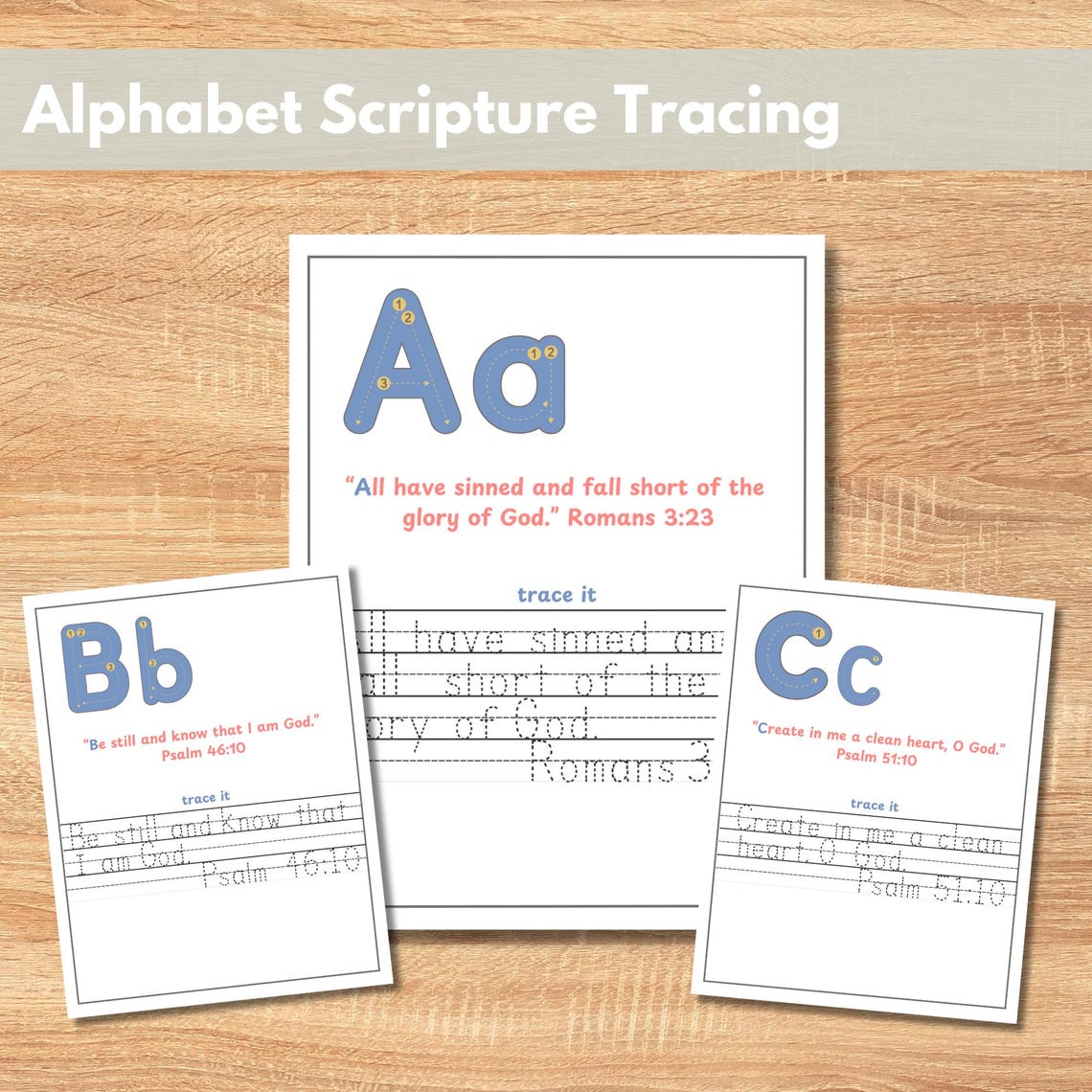 ABC Bible Verse, Alphabet Tracing, Homeschool Kindergarten, Pre-k ...