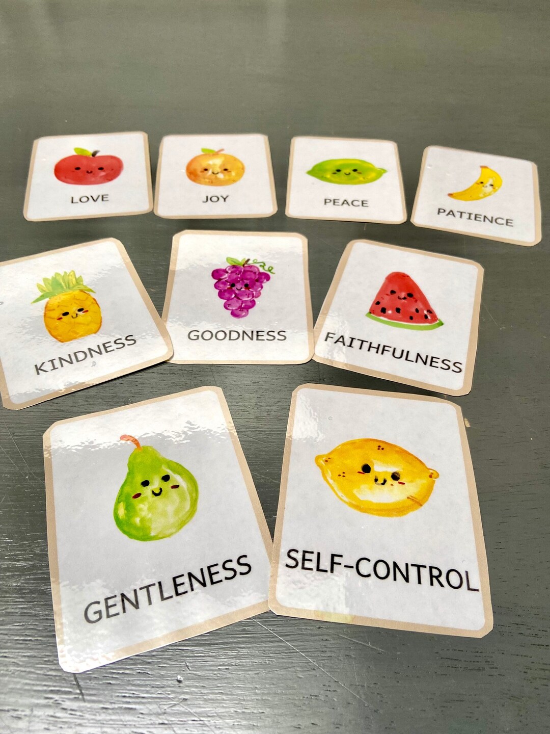 Fruit of the Spirit Cards Printable, Bible Educational Cards, Bible ...