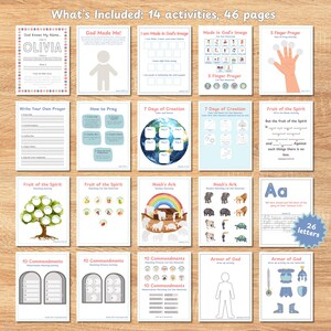 Bible Busy Book Binder 45+ Pages, Made in Gods Image, Gods Creation ...