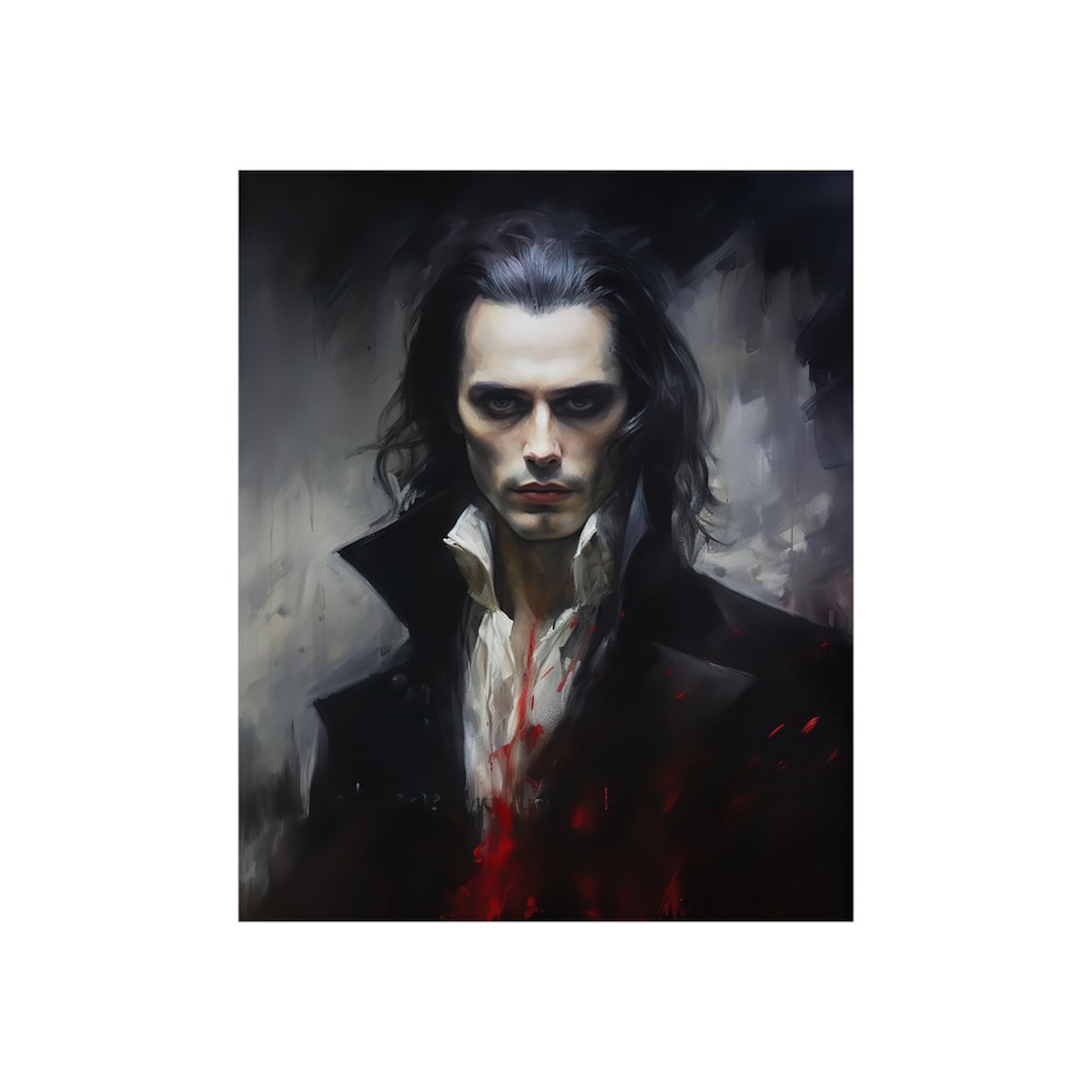 Epic Vampire Portrait Painted Style Depiction of Power & - Etsy