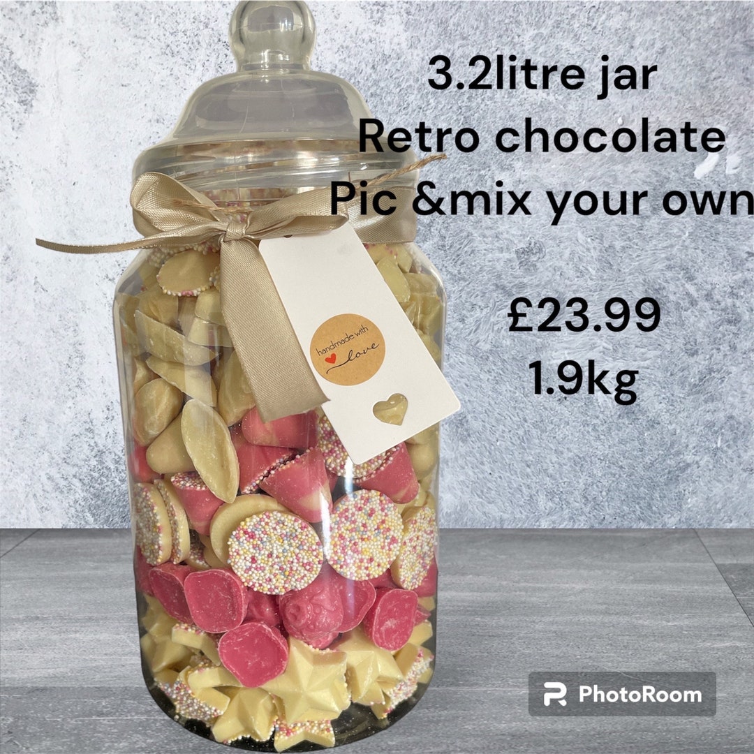 2kg Retro Chocolate Jars or 1kg Pouch. Pic & Mix Your Own. Jazzies ...