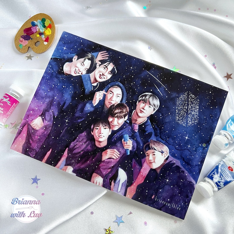 OT7 Watercolor Art Print - Etsy