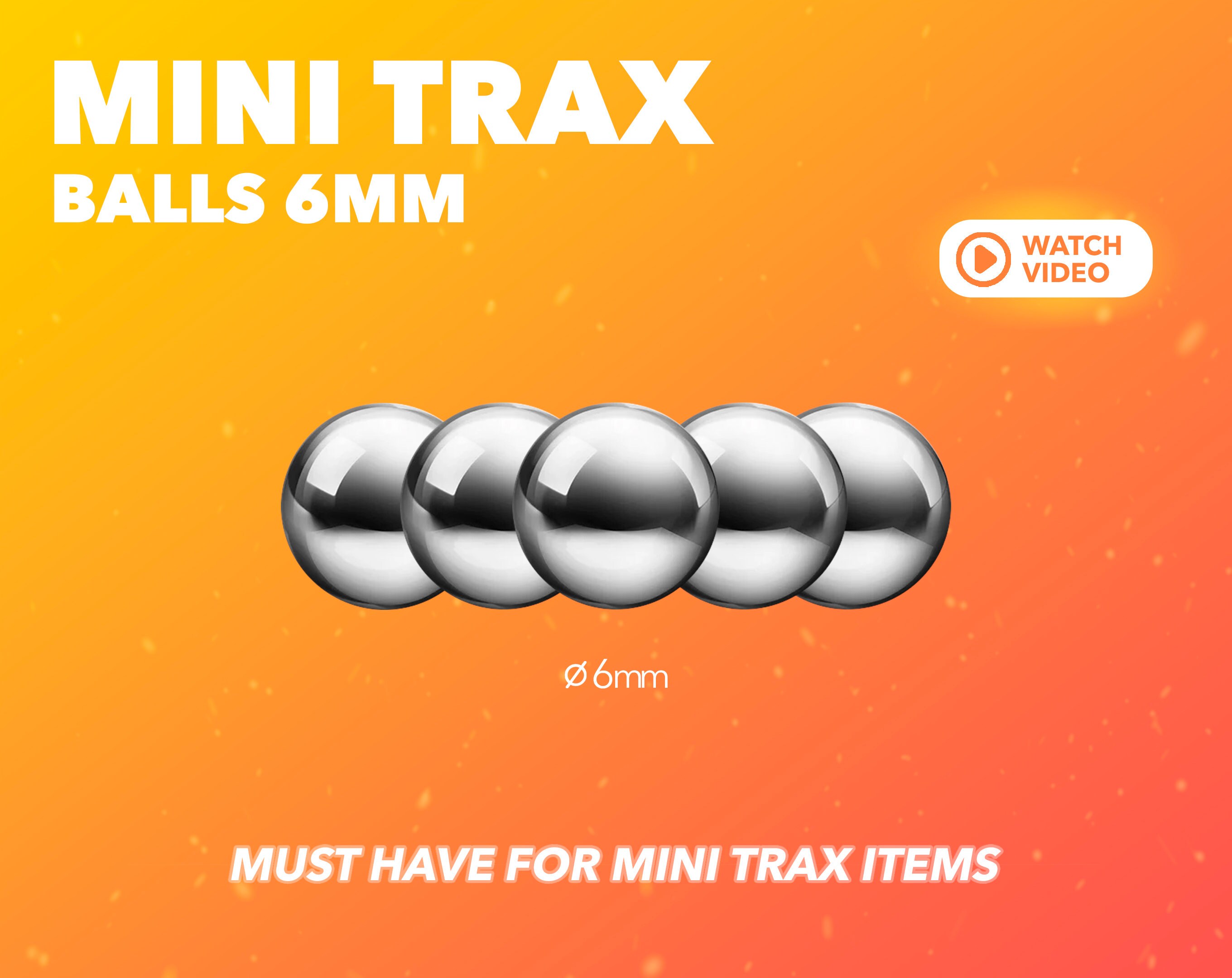 Mini Trax - Exclusive - Mini Trax Balls 6mm Size Balls - Etsy