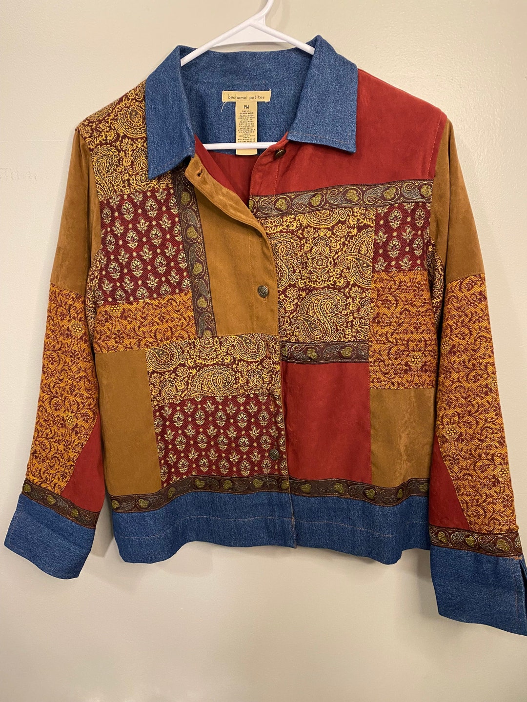 Vintage Jacket bechamel Petites Size PM Made in India - Etsy