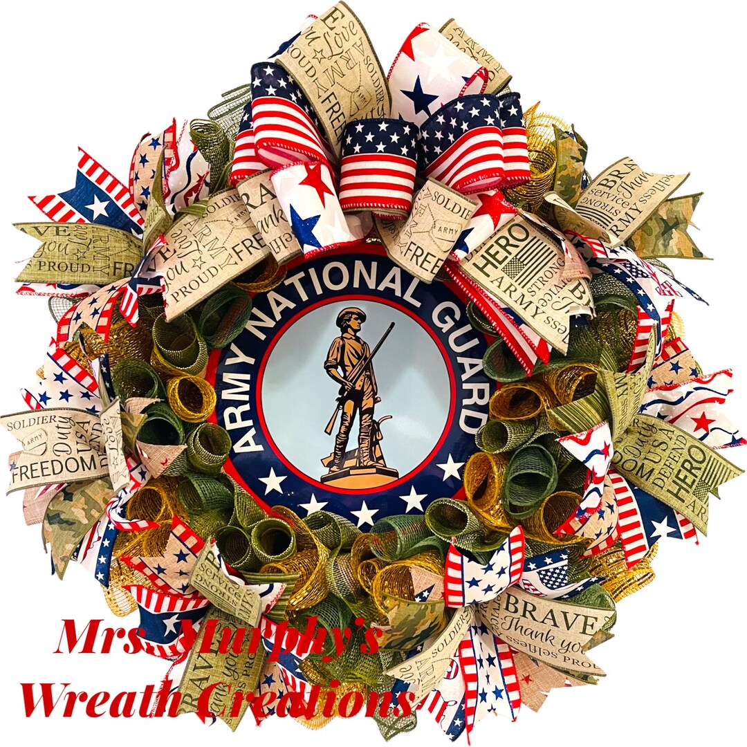 Army National Guard Wreath - Etsy