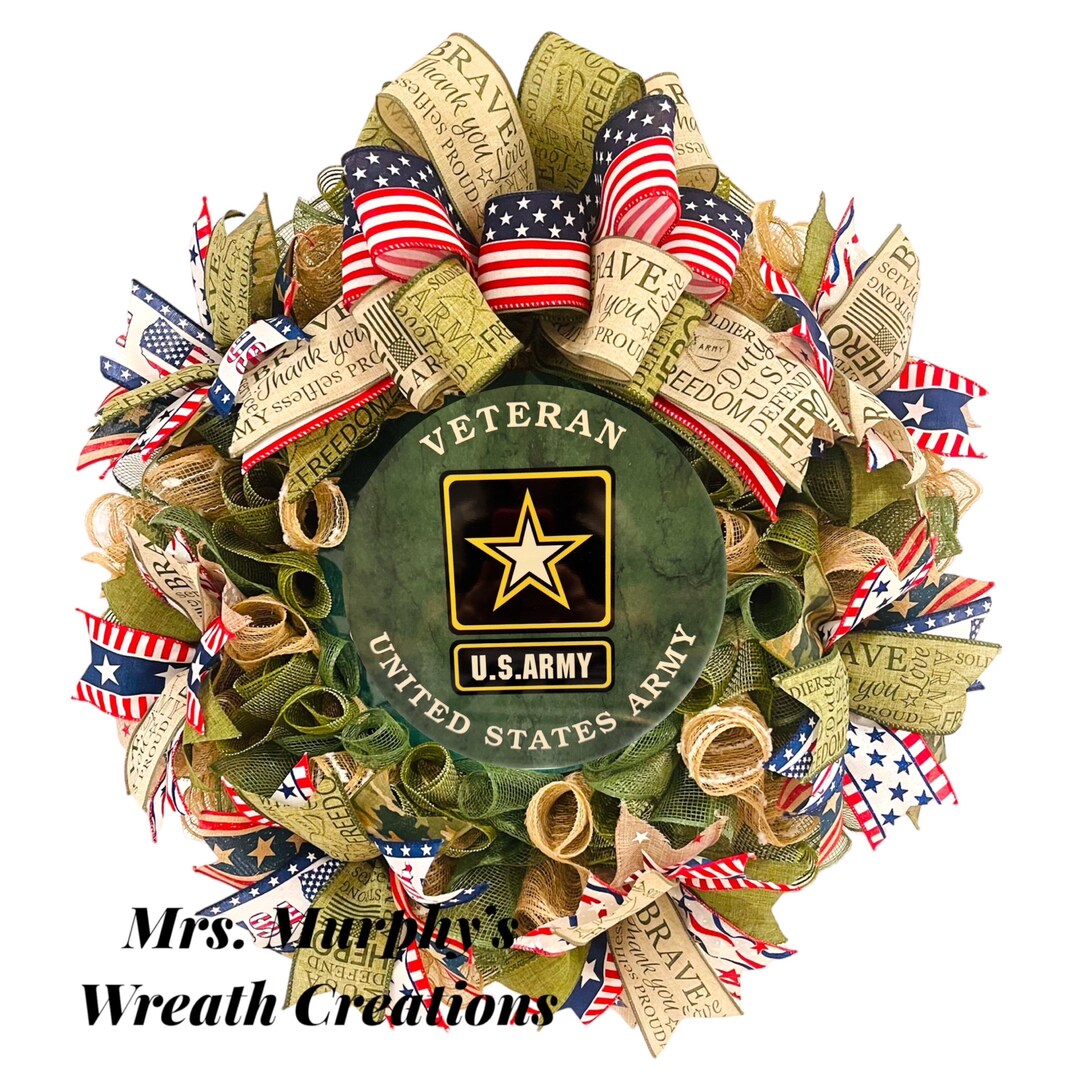US Army Veteran Wreath - Etsy