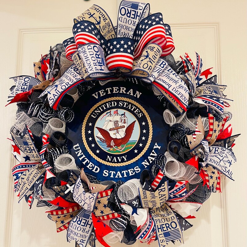Veterans Day Wreath - Etsy