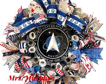 Door Wreath With Space Theme - Etsy