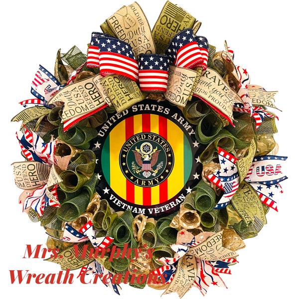 Veterans Day Wreath - Etsy