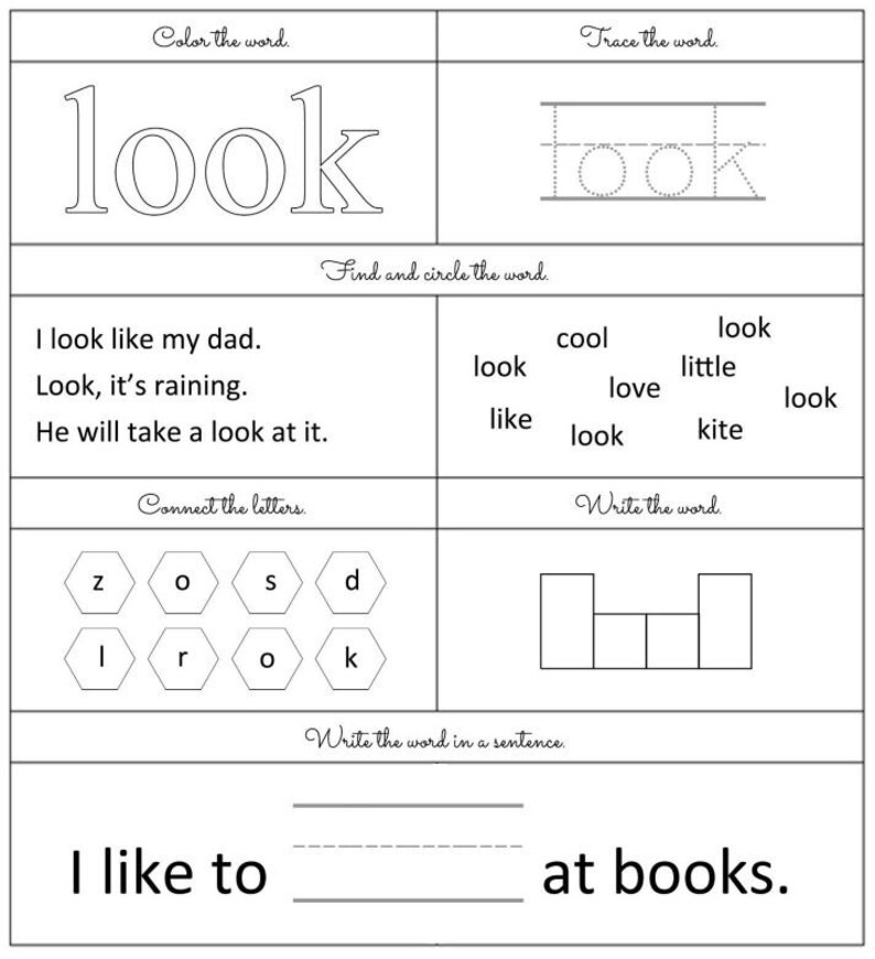 50 Page PDF Printable Learning Letters Worksheets - Etsy
