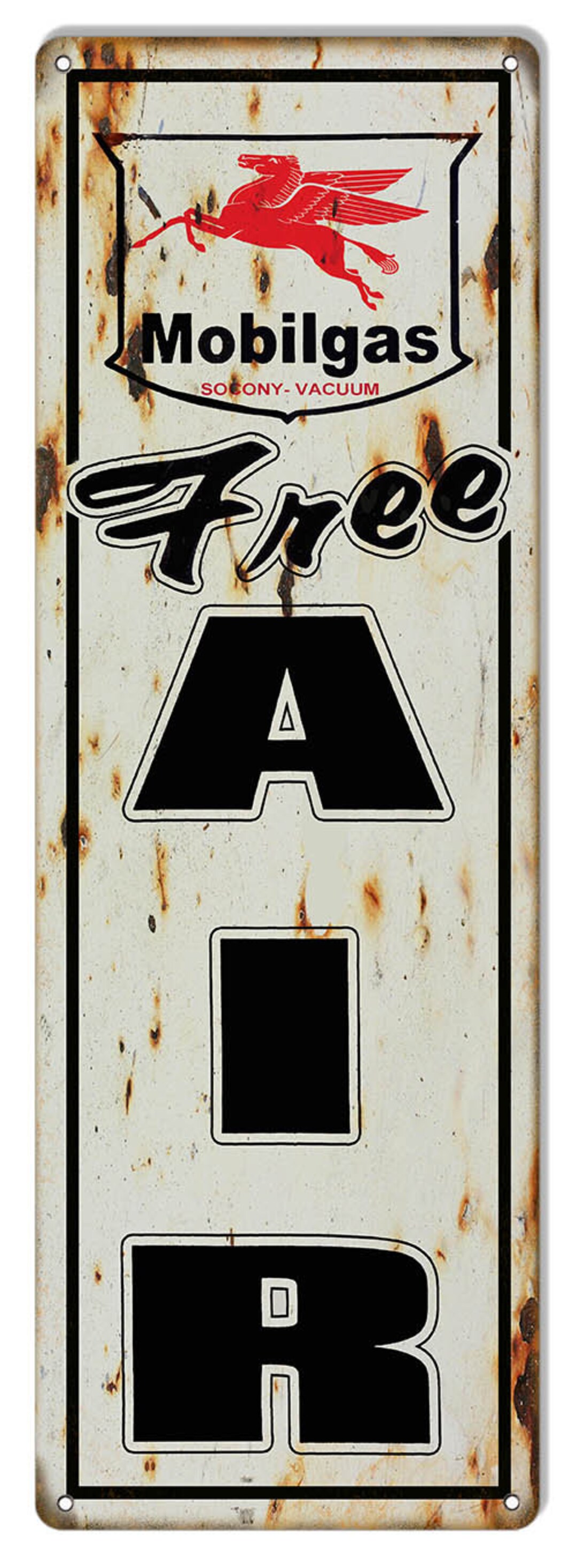 Vintage Style " Mobilgas - Free Air" Metal Sign for Your Garage or Man ...