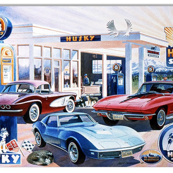 Vintage Corvette Signs - Etsy