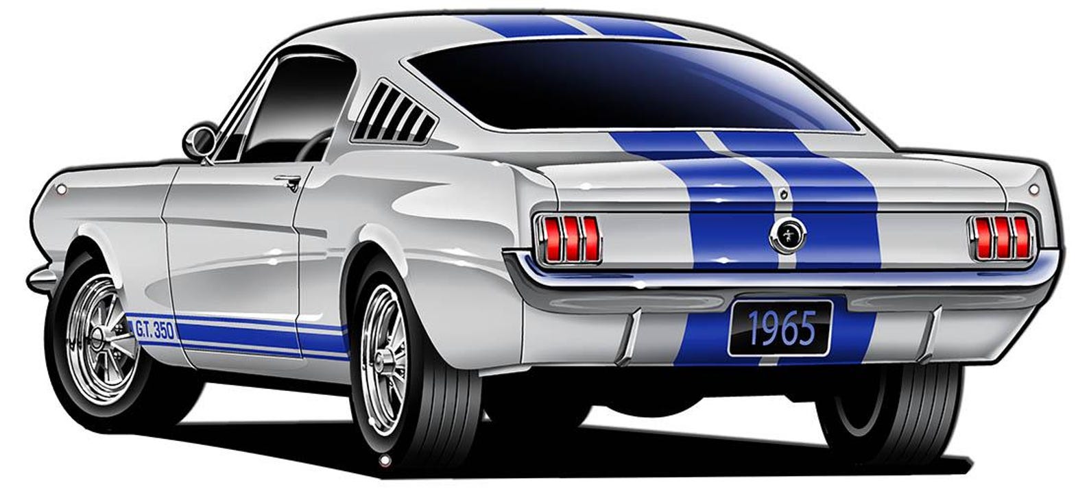 Vintage Style Nostalgic " Ford Mustang GT " Laser Cut Metal Sign for ...