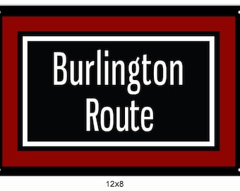 Burlington Railroad | Etsy