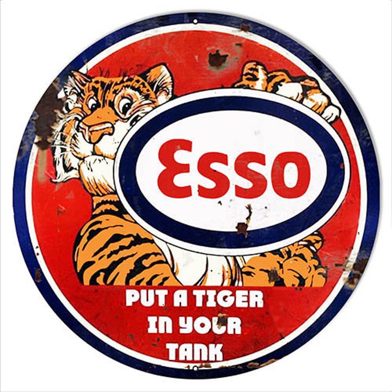 Vintage Style Nostalgic " Esso Gasoline Put a Tiger in Your Tank ...