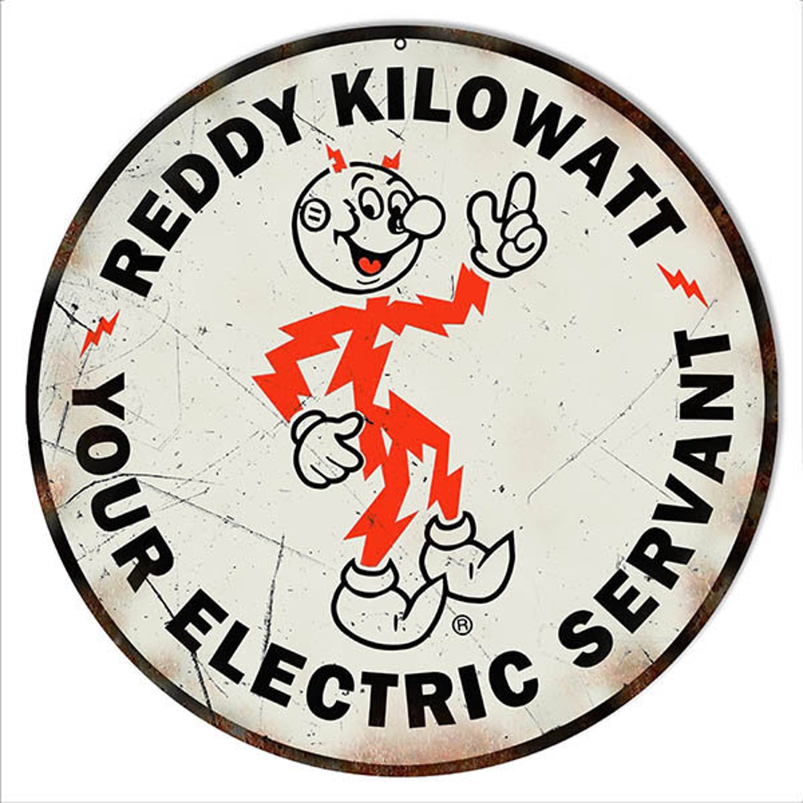 Vintage Style Nostalgic " Reddy Kilowatt - Your Electric Servant ...