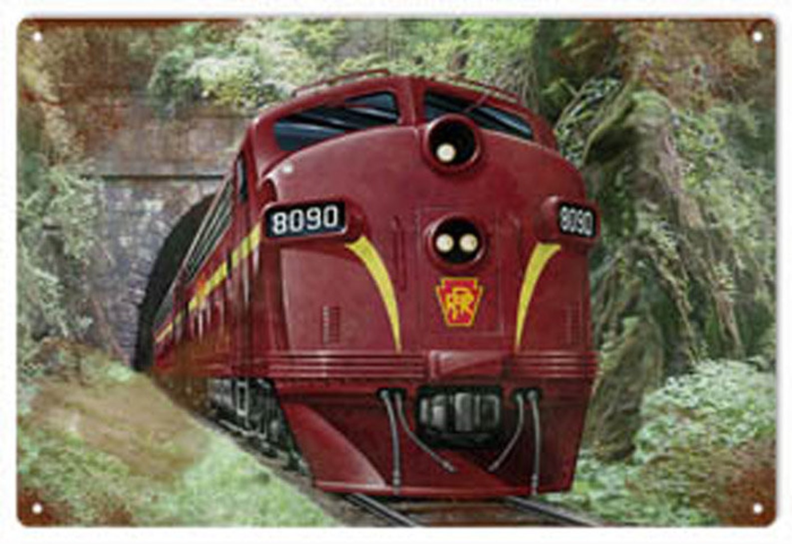 Vintage Style Nostalgic " RPR Train " Railroad Metal Sign for Your ...